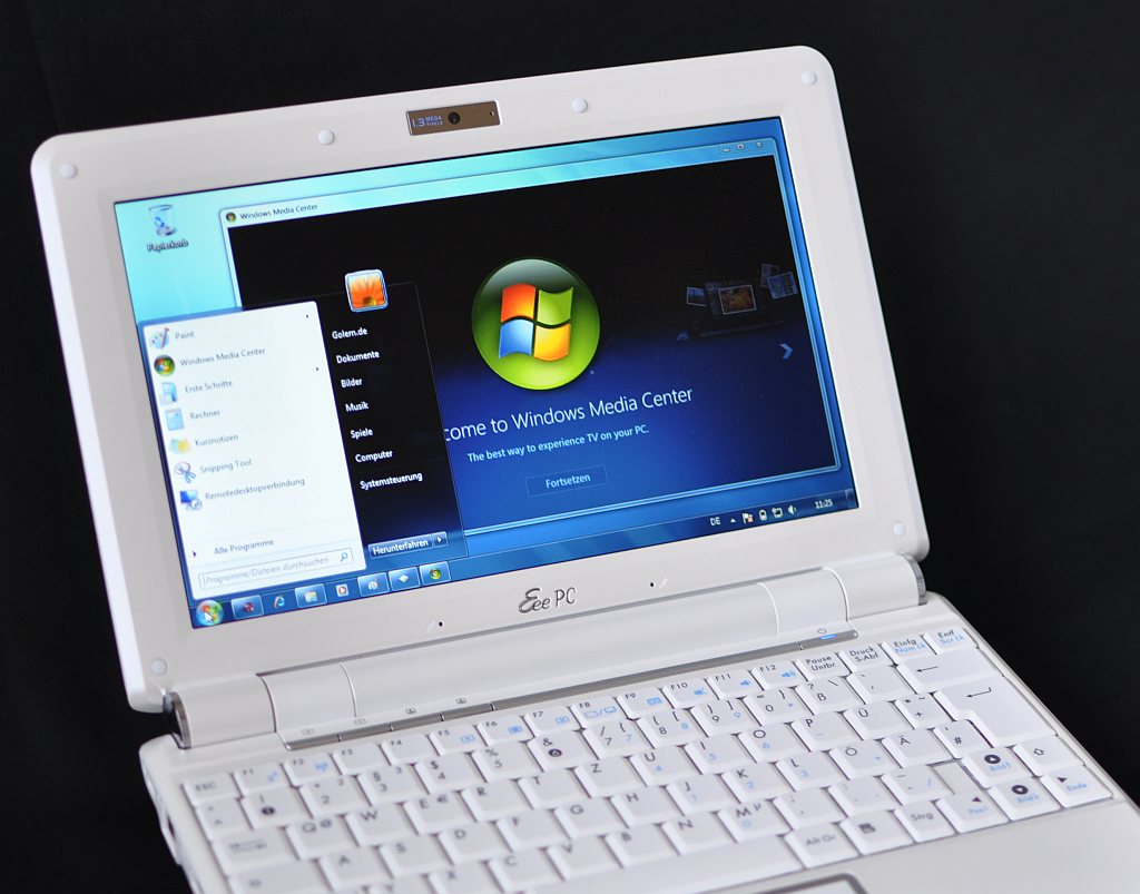 Test: Windows 7 RC ist auch auf Netbooks schnell - Golem.de