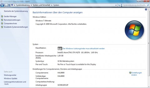 Test: Windows 7 RC ist auch auf Netbooks schnell - Golem.de