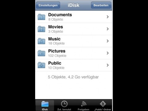 MobileMe iDisk auf dem iPhone - Golem.de