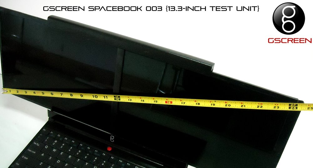 Spacebook von gScreen - Notebook mit zwei 15,4-Zoll-Displays - Golem.de
