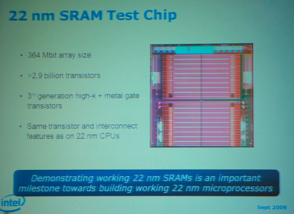 Intel packt 3 Milliarden 22-nm-Transistoren in ein SRAM - Golem.de