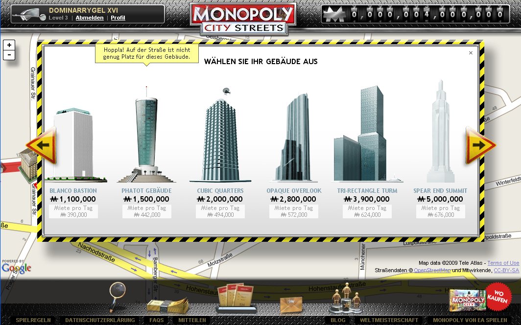 Spieletest: Monopoly City Streets - online zum Millionär - Golem.de