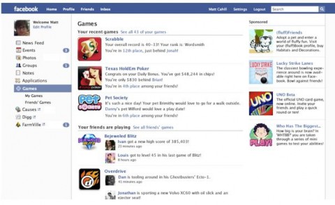 Facebook-Redesign - insbesondere für Anwendungen und Spiele - Golem.de