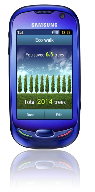 Samsung Blue Earth S7550: Touchscreenhandy mit Solarmodul - Golem.de