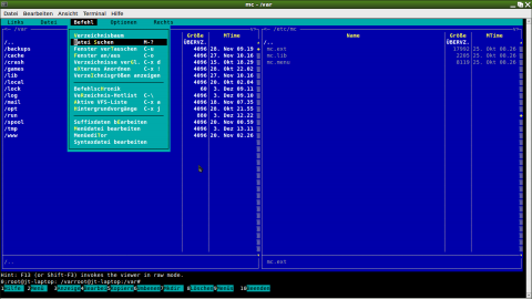 Midnight Commander - Dateimanager für Linux unverzichtbar - Golem.de
