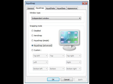 Aquasnap kann Windows-Fenster vierteln - Golem.de