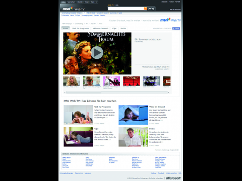 MSN Web TV: Microsoft macht Webfernsehen - Golem.de
