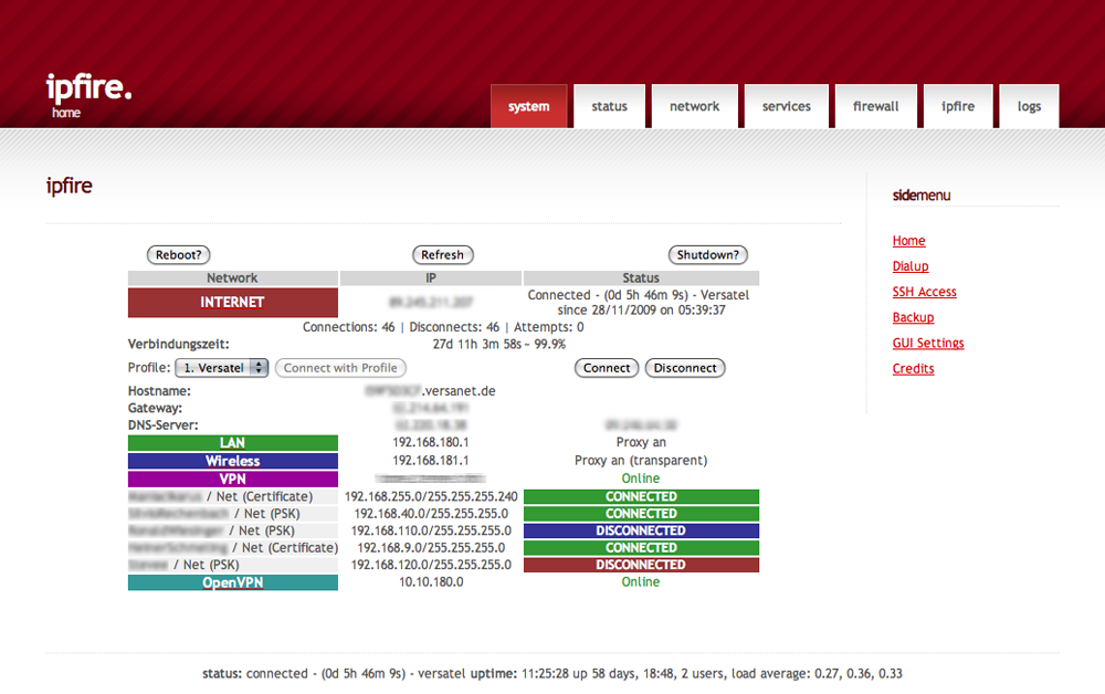 IPFire 2.7: Linux-Firewall mit Strongswan und Kernel 2.6.32.15 - Golem.de