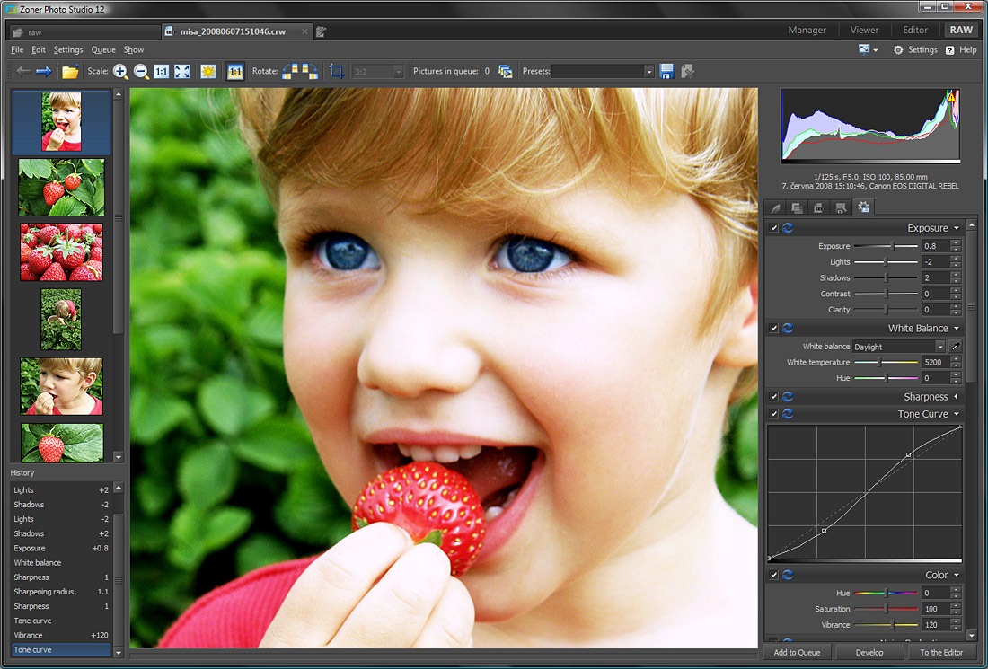 Bildbearbeitung: Zoner Photo Studio Pro mit 30-Bit-Farbunterstützung ...