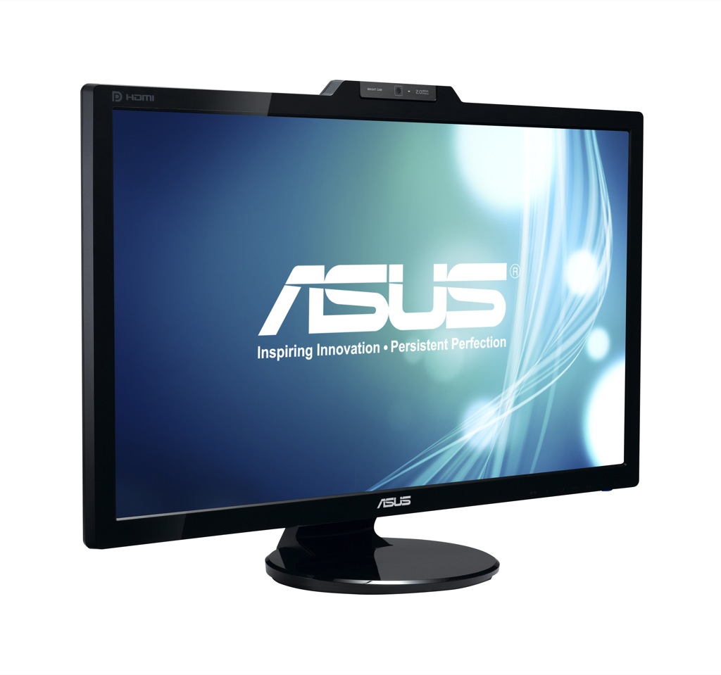 Asus: Monitor mit Display Port, Webcam und LED-Beleuchtung - Golem.de