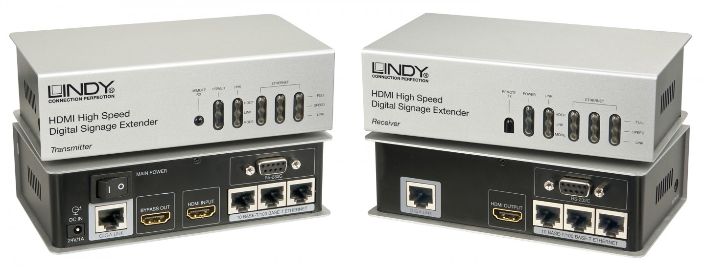 Lindy: HDMI, Infrarot und Ethernet über ein Netzwerkkabel - Golem.de