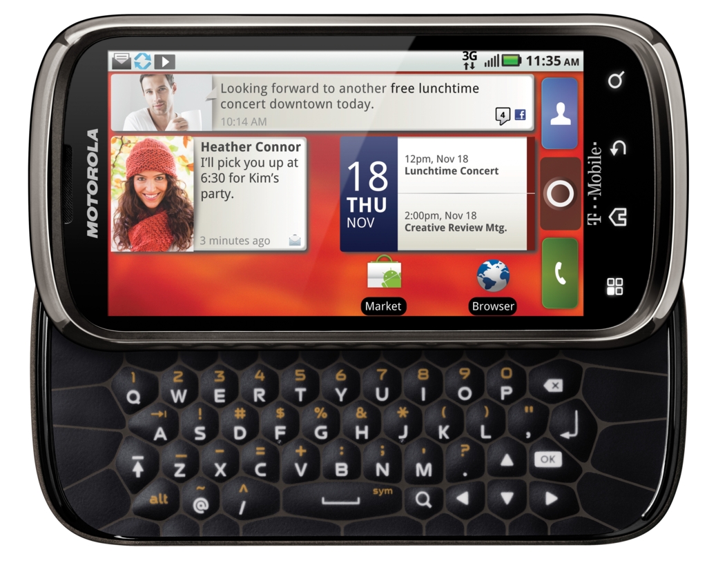 Motorola Cliq 2: Smartphone mit Android 2.2, 1-GHz-CPU und Tastatur ...