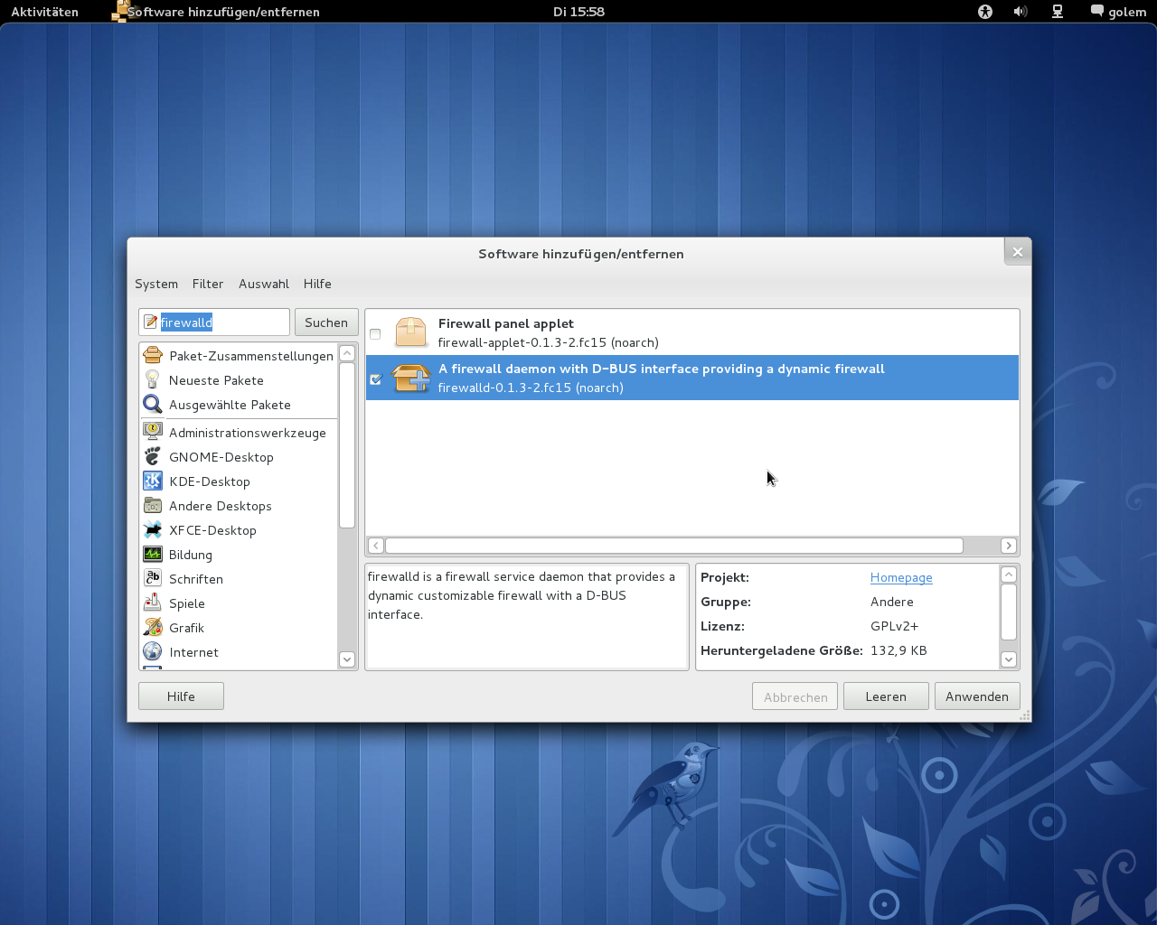 Linux-Distribution: Fedora 15 mit Systemd und Gnome3 - Golem.de