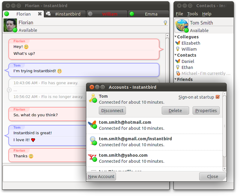 Instant Messaging: Instantbird 1.0 mit Mozilla-Technik und libpurple ...
