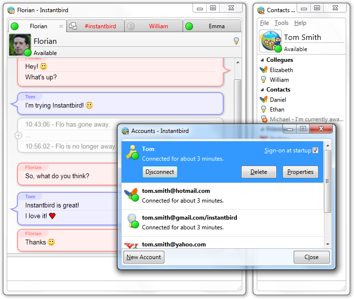 Instant Messaging: Instantbird 1.0 mit Mozilla-Technik und libpurple ...