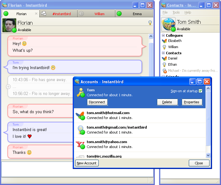 Instant Messaging: Instantbird 1.0 mit Mozilla-Technik und libpurple ...