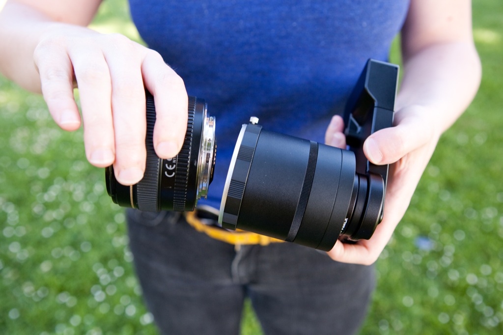 Photojojo: iPhone-Adapter für Spiegelreflexkamera-Objektive - Golem.de