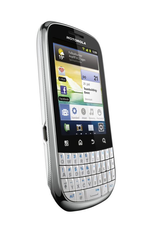 Motorola Fire: Gingerbread-Smartphone mit QWERTZ-Tastatur für 190 Euro ...