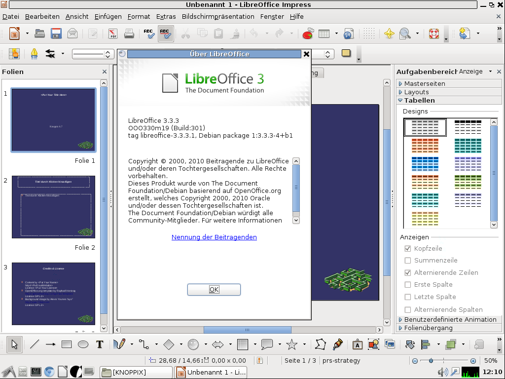 Linux-Distribution: Knoppix 6.7 basiert auf Debian 6.0.2 - Golem.de