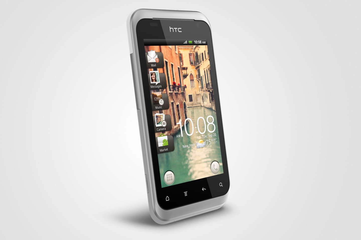HTC Rhyme: Android-Smartphone mit Dockingstation und Charm - Golem.de