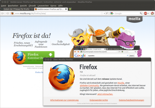 Mozilla: Firefox 7 ist schlanker und schneller - Golem.de
