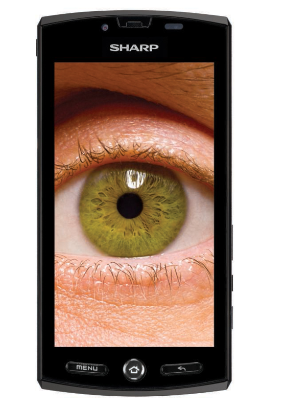 Sharp Aquos Phone SH80F: Android-Smartphone mit 3D-Display - Golem.de