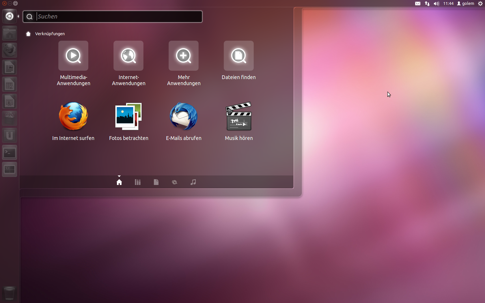 Test: Ubuntu 11.10 hübscht Unity auf - Golem.de