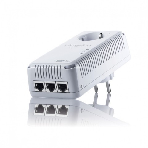dLAN-500 AVtriple+: Devolos Powerline-Adapter mit drei Gigabit-Ports ...