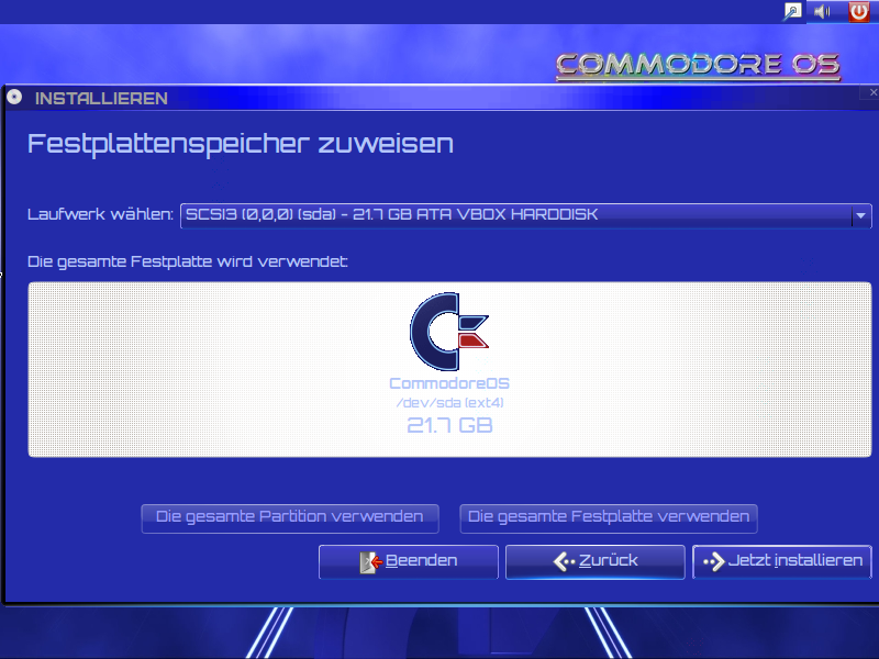 Commodore OS Vision: Linux im Brotkasten-Look - Golem.de