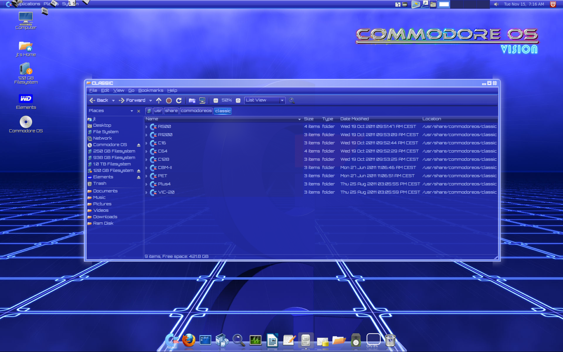 Commodore OS Vision: Linux im Brotkasten-Look - Golem.de