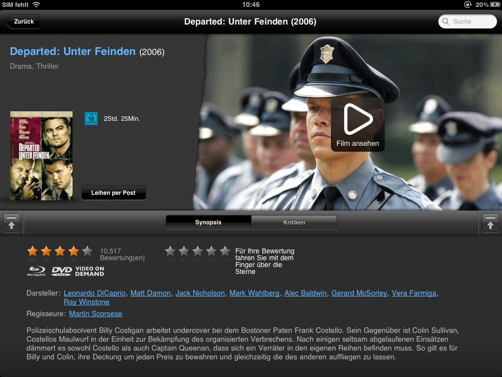 Lovefilm Player App: Kinofilme auf dem iPad sehen - Golem.de
