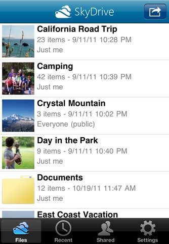 Microsoft: Clouddienst Skydrive für iOS und Windows Phone - Golem.de
