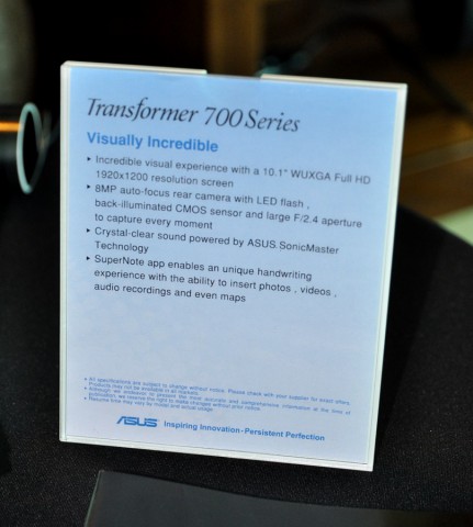 Eee Pad Transformer 700: Tablet mit Full-HD-Display - Golem.de
