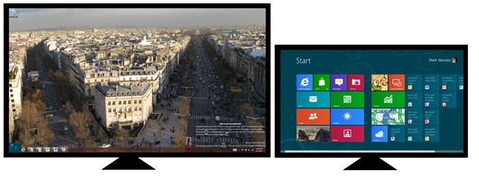 Windows 8 Release Preview: Microsoft verbessert Multi-Monitor ...
