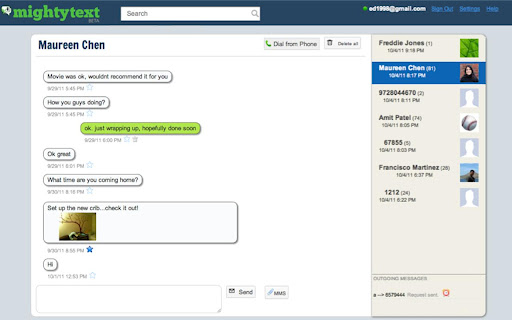 Mightytext: Eine Art iMessage für Android-Smartphones - Golem.de