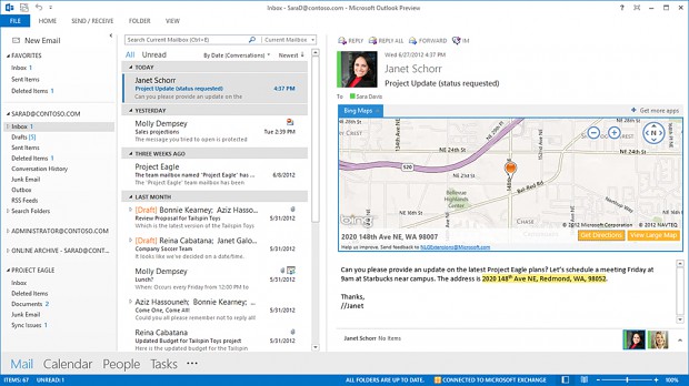 Microsoft: Office 2013 mit Fingerbedienung und Skype-Integration - Golem.de