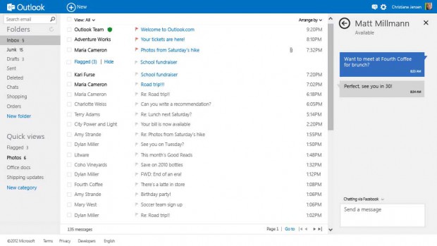 Outlook.com: Webmail mit Aufräumfunktion - Golem.de