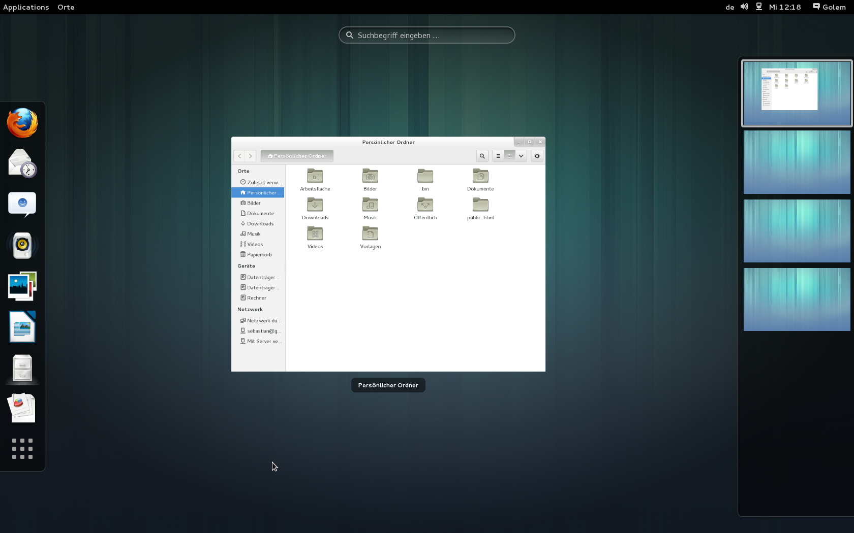 Gnome 3.8 im Test: Alt und Neu passt nur schwer zusammen - Golem.de