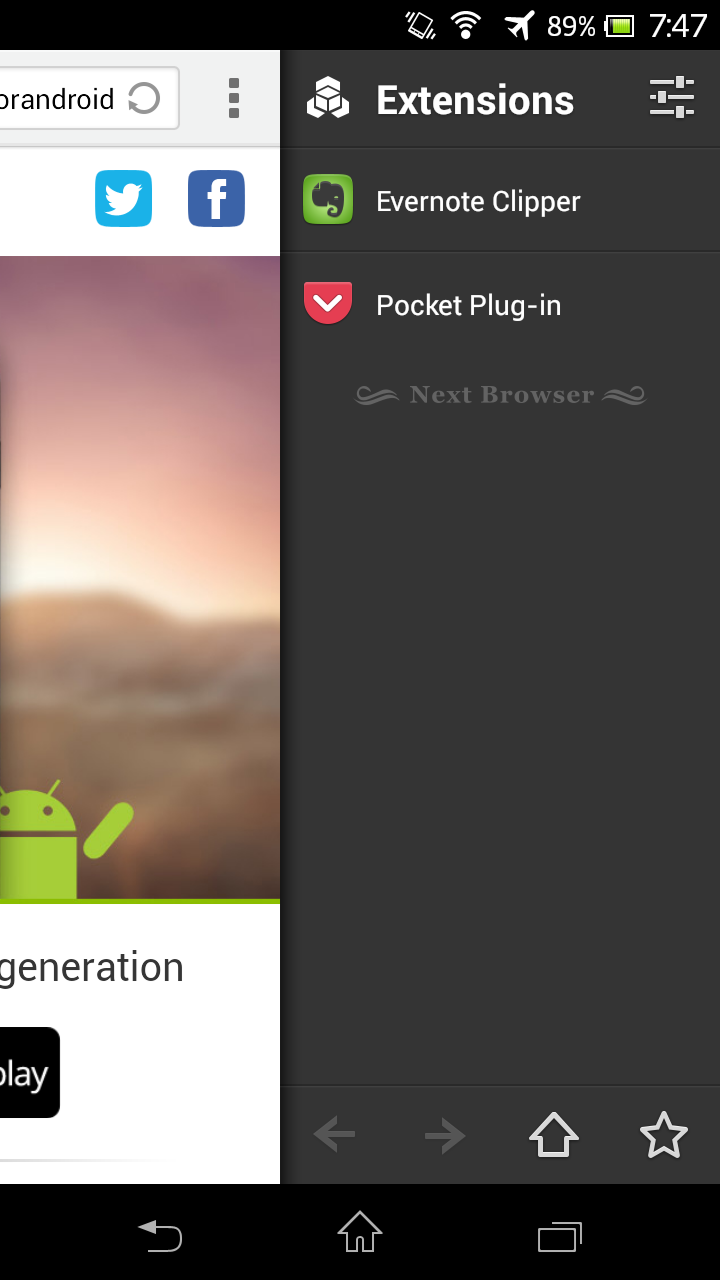 Next Browser angeschaut: Android-Browser mit Gestensteuerung - Golem.de