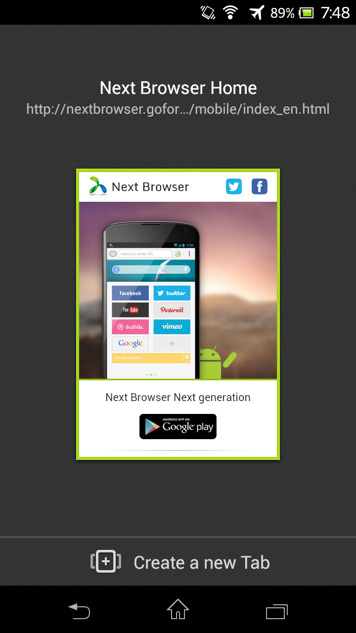 Next Browser angeschaut: Android-Browser mit Gestensteuerung - Golem.de