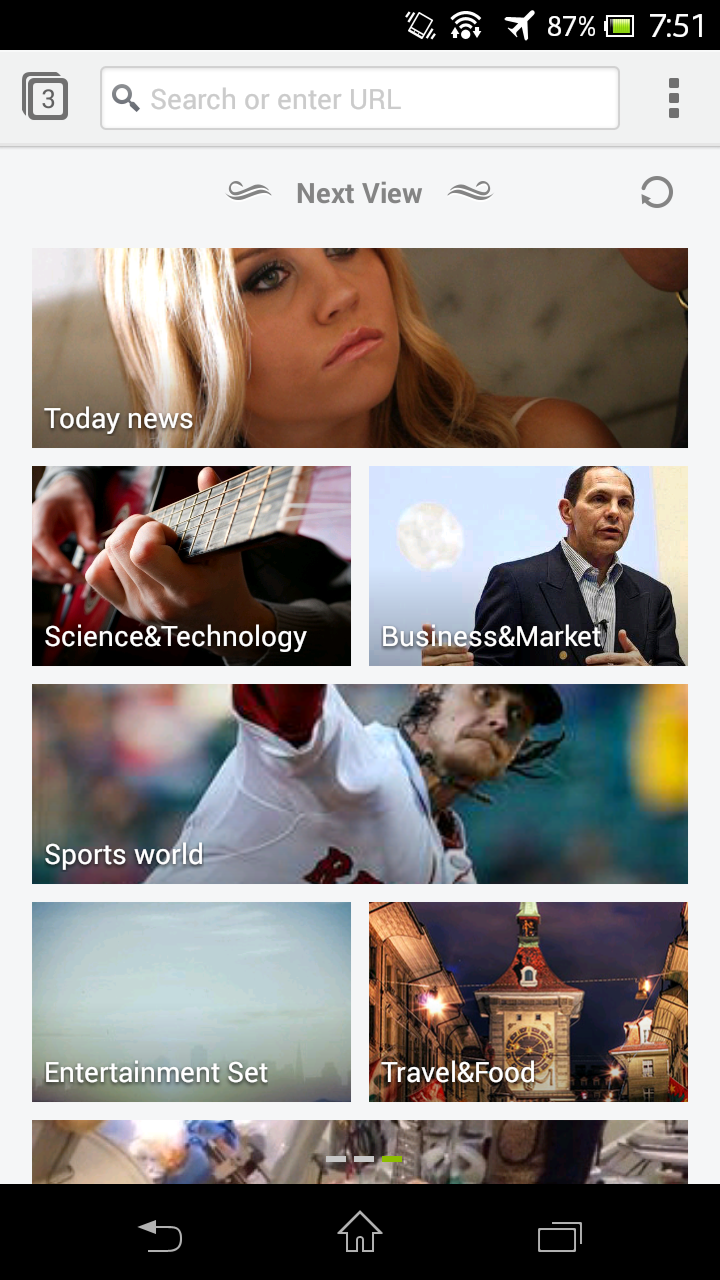 Next Browser angeschaut: Android-Browser mit Gestensteuerung - Golem.de