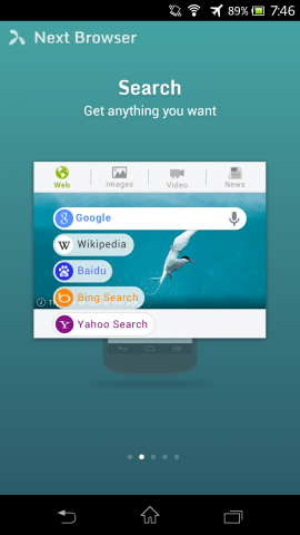 Next Browser angeschaut: Android-Browser mit Gestensteuerung - Golem.de