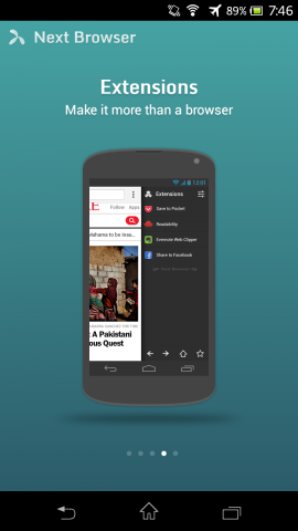 Next Browser angeschaut: Android-Browser mit Gestensteuerung - Golem.de