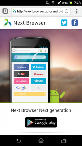 Next Browser angeschaut: Android-Browser mit Gestensteuerung - Golem.de