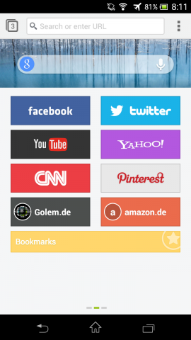 Next Browser angeschaut: Android-Browser mit Gestensteuerung - Golem.de