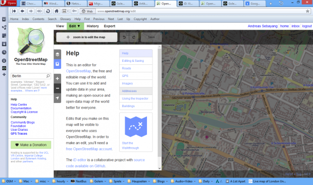 Openstreetmap: Leicht bedienbarer iD-Editor nun in der Standardauswahl ...