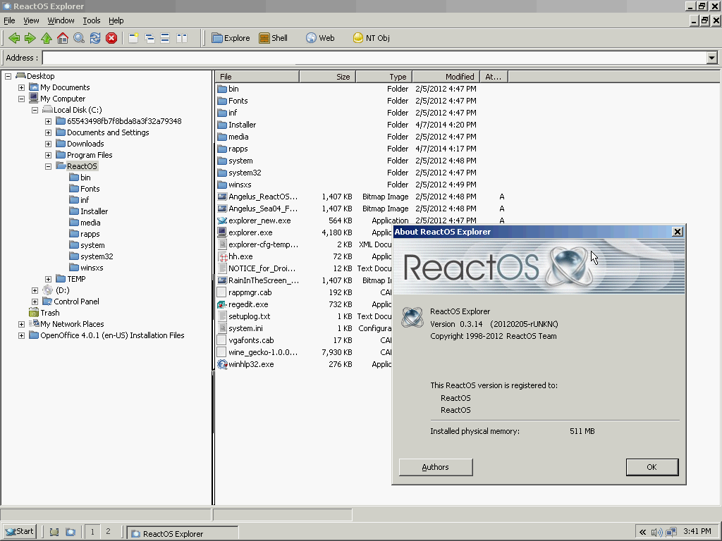 Freier Windows-Nachbau: ReactOS ist kein Windows-XP-Ersatz - Golem.de