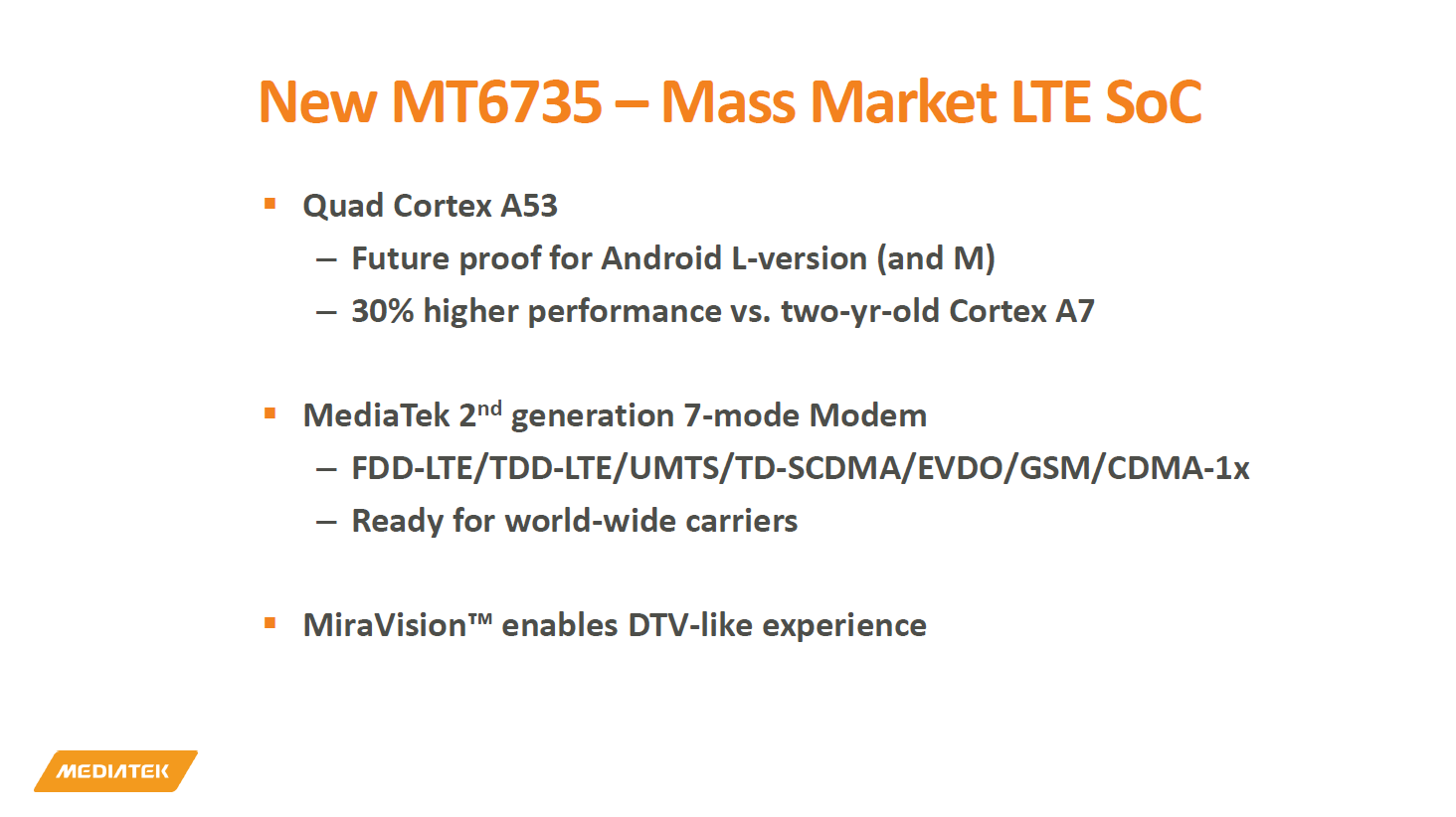 Mediatek MT6735: Neuer Prozessor für schnelle, günstige LTE-Smartphones - Golem.de