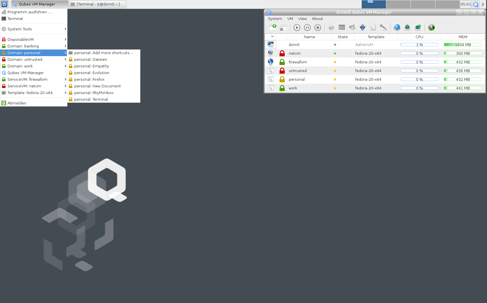 Qubes OS angeschaut: Abschottung bringt mehr Sicherheit - Golem.de