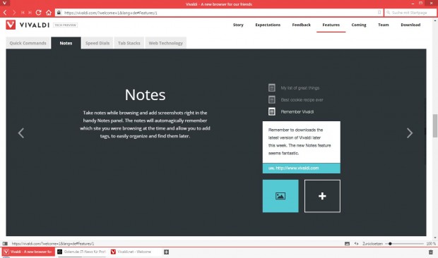 Vivaldi-Browser: Neue Technical Preview bringt Verbesserungen - Golem.de